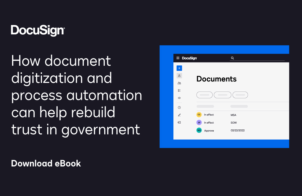 How Document Digitization, Process Automation Can Help Rebuild Trust ...